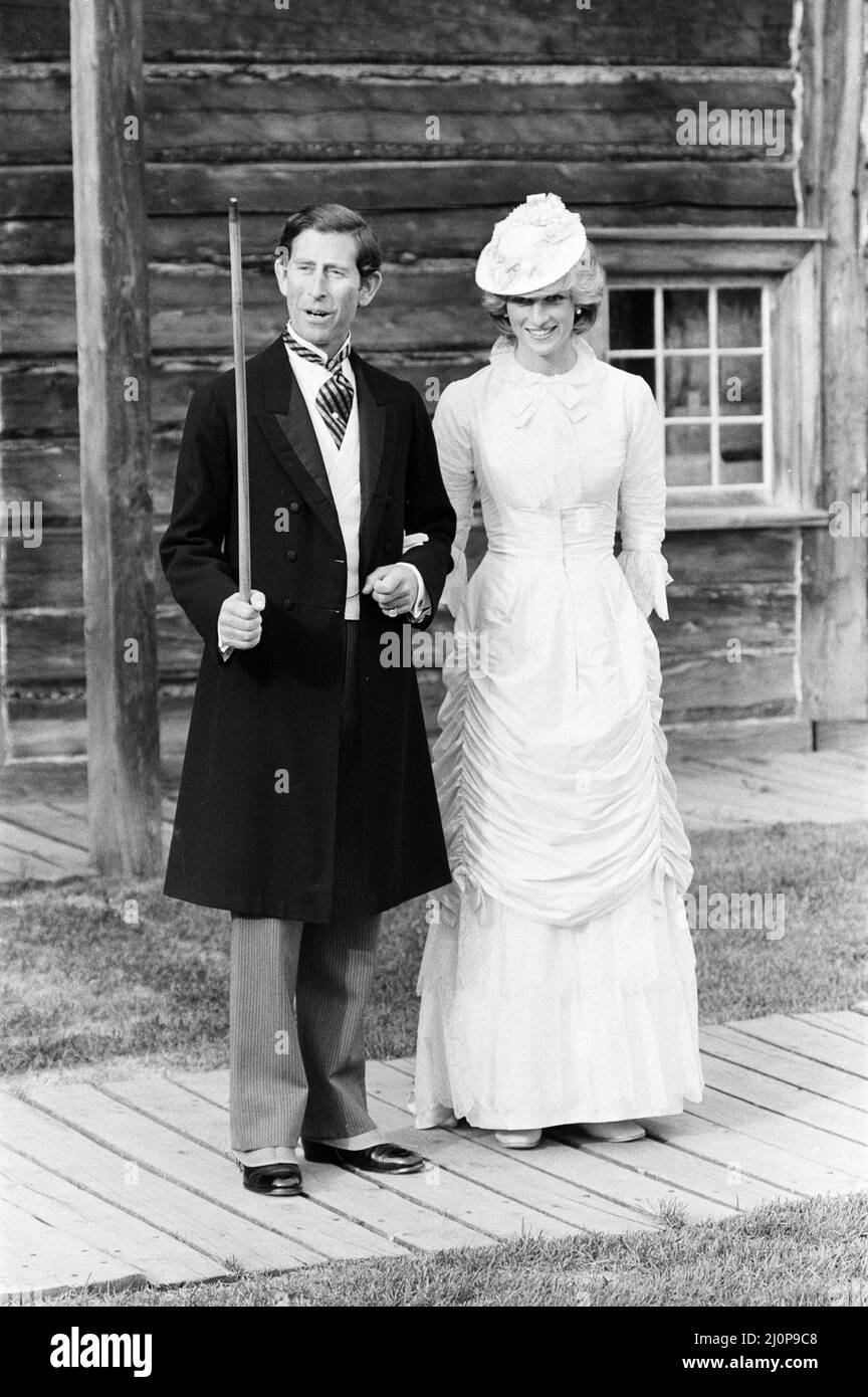 Prince and Princess of Wales tour of Canada in June 1983. Prince ...