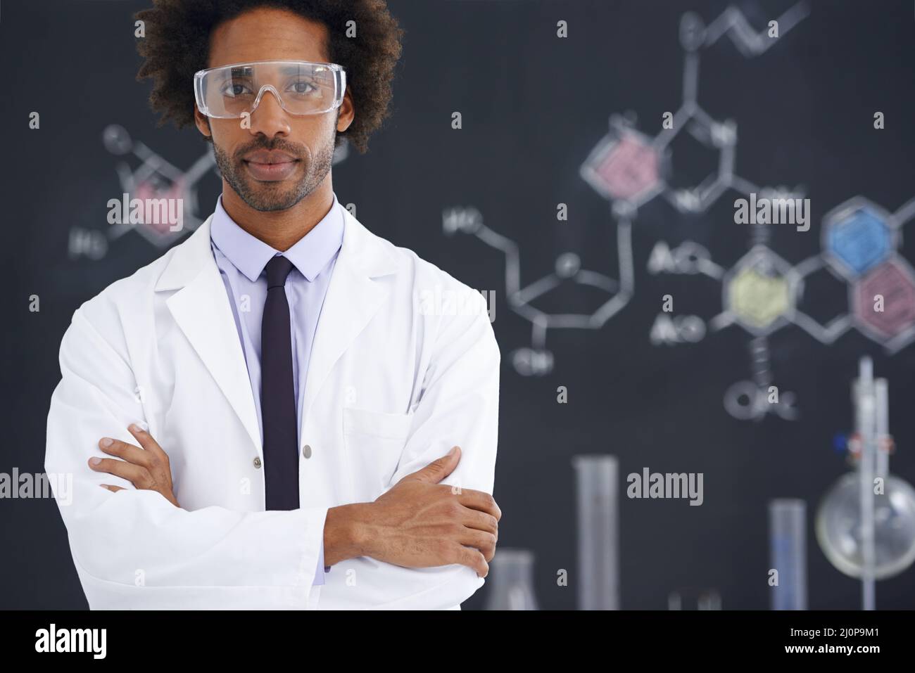 Hes always had an analytical mind. A male scientist standing in front ...
