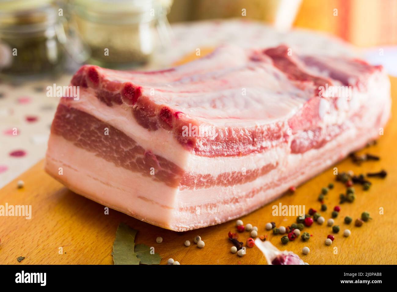 Fresh pork belly on hi-res stock photography and images - Alamy