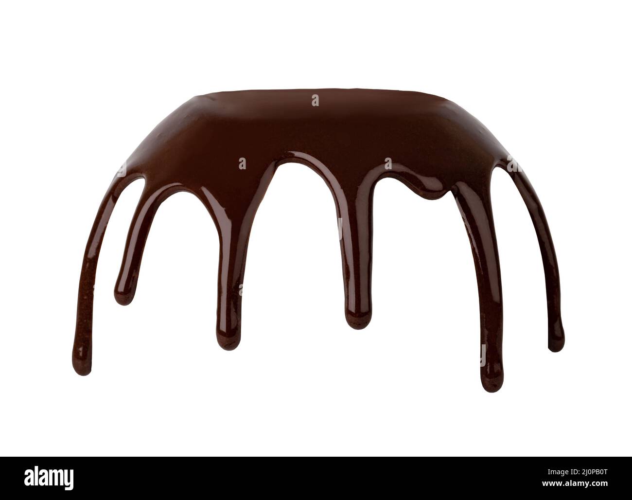 Dripping chocolate background Cut Out Stock Images & Pictures - Alamy