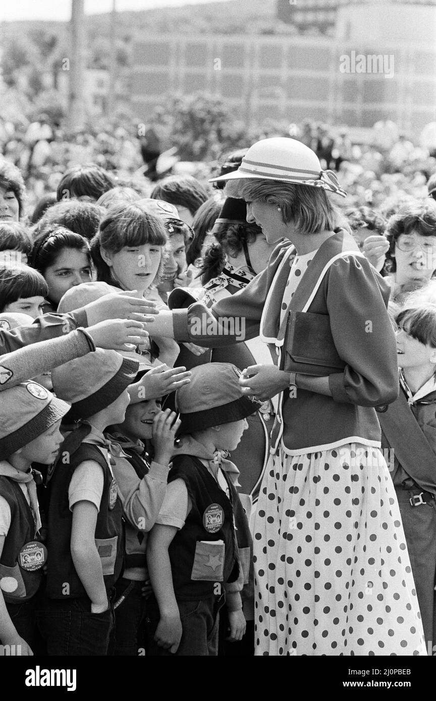 Diana, Princess of Wales at the Festival of Youth in St Johns ...