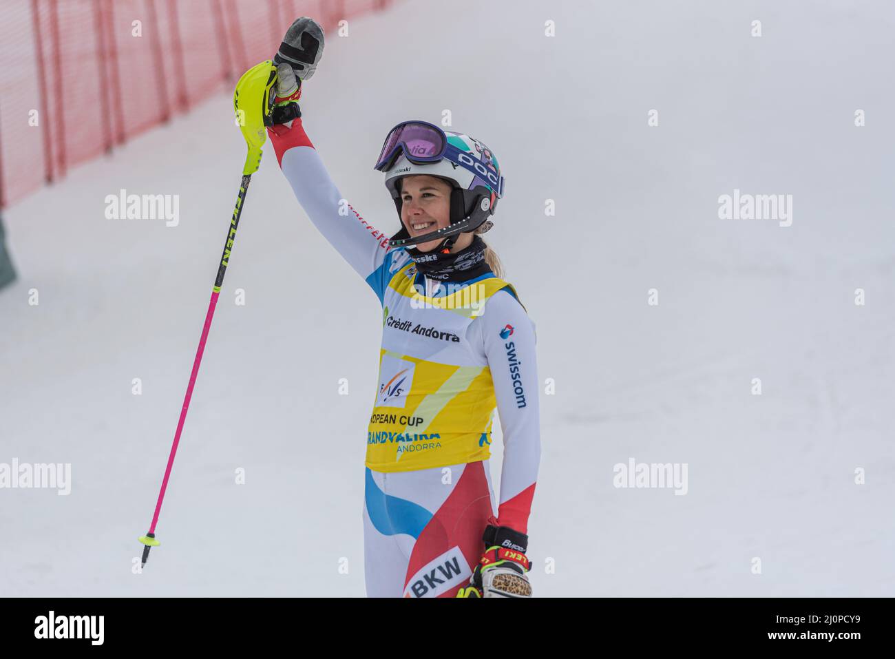 Grandvalira, Andorra : 2022 March 20 : Aline DANIOTH SUI competing in ...