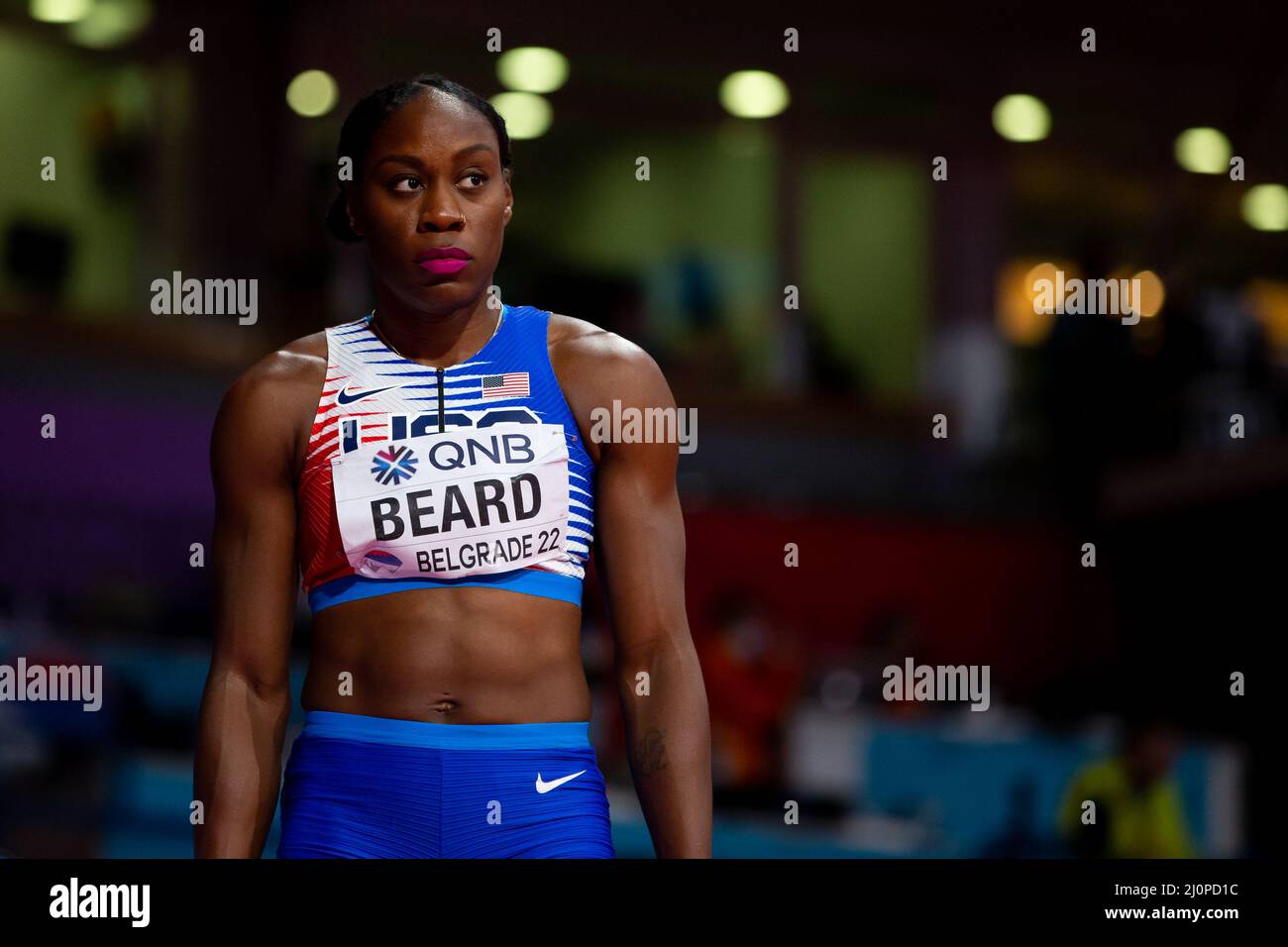 BELGRADE, SERBIA - MARCH 20: Jessica Beard of the United States of ...
