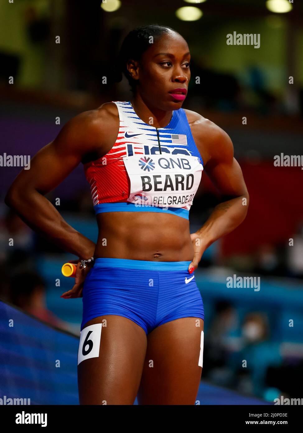 BELGRADE, SERBIA - MARCH 20: Jessica Beard of the United States of ...