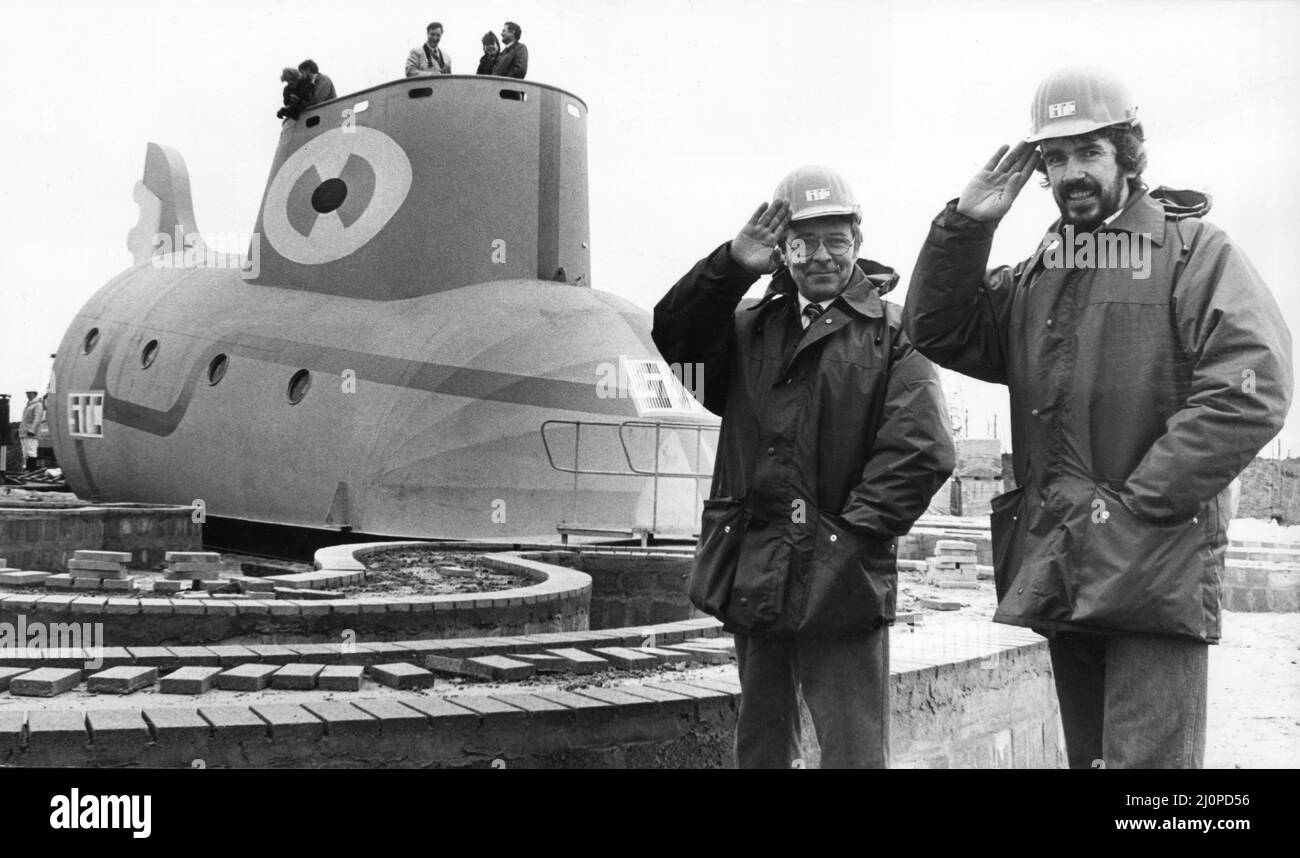 The Yellow Submarine in Liverpool, a large model representation of the ...
