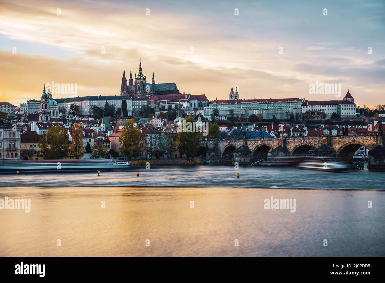 Prague vibrant scene castle hi-res stock photography and images - Alamy
