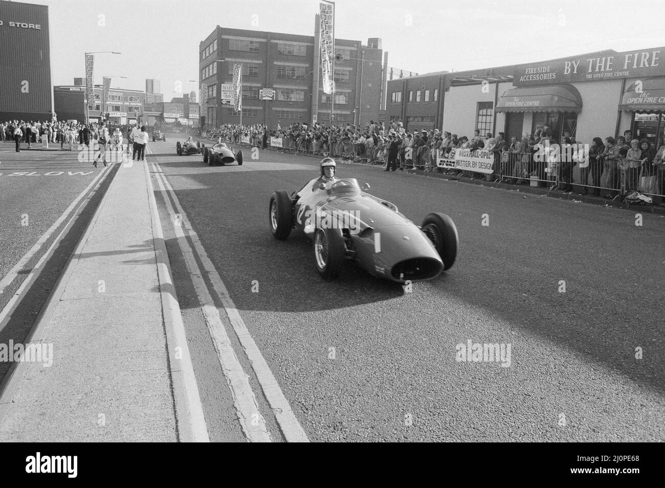 Motor racing event held in central Birmingham. 14th October 1984 Stock ...