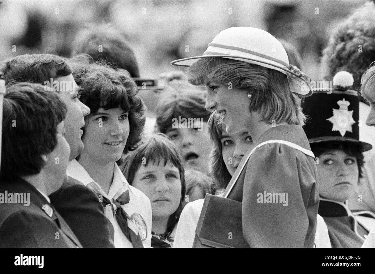 Diana, Princess of Wales at the Festival of Youth in St Johns ...