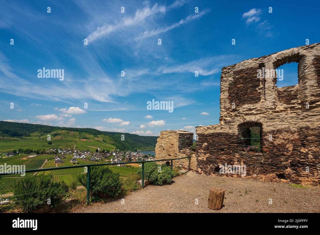 Castle Metternich above the Moselle valley Stock Photo - Alamy