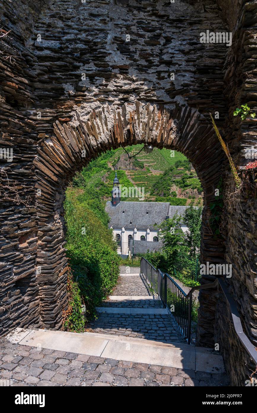 Castle Metternich above the Moselle valley Stock Photo - Alamy