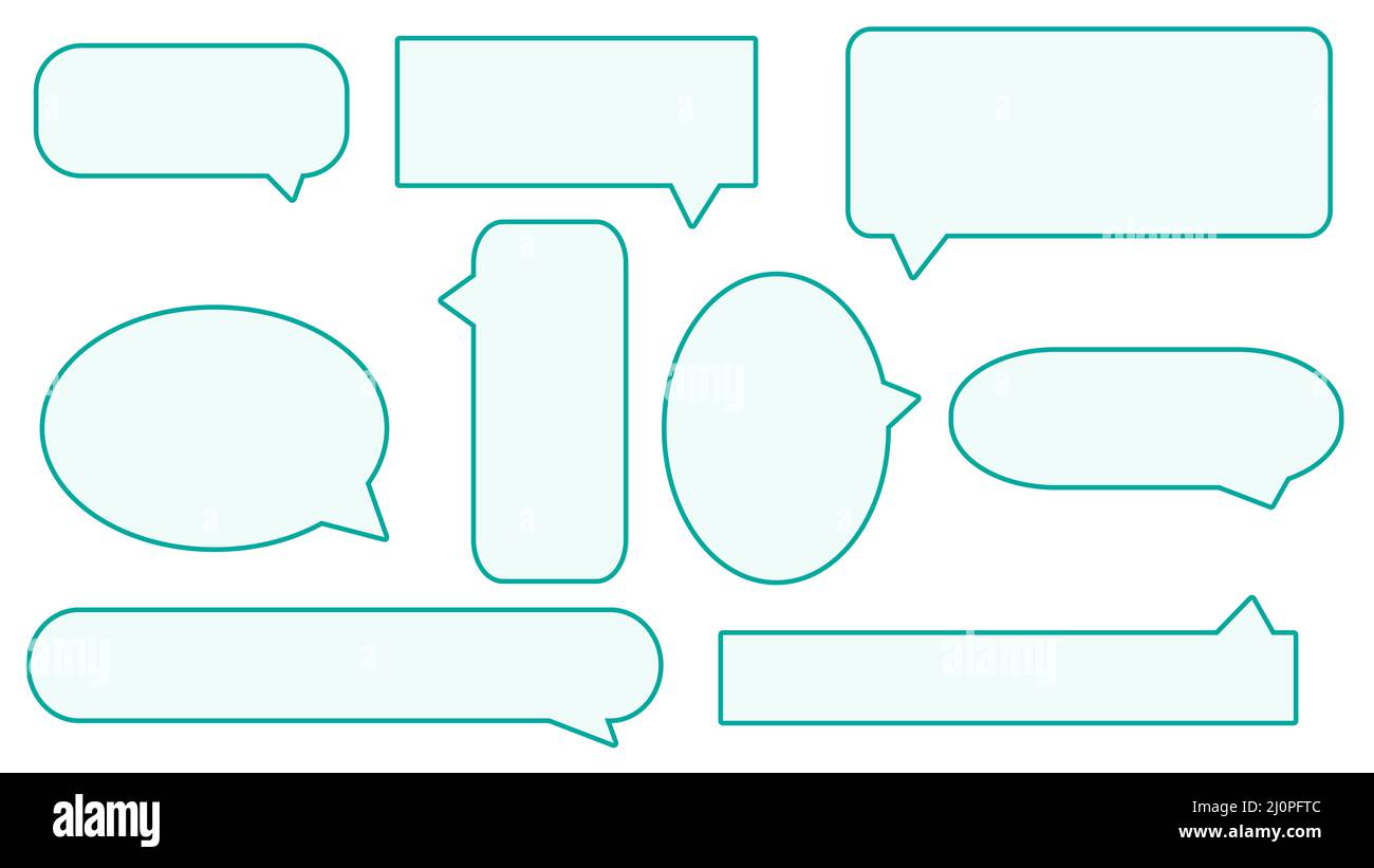 Speech bubble border hi-res stock photography and images - Alamy