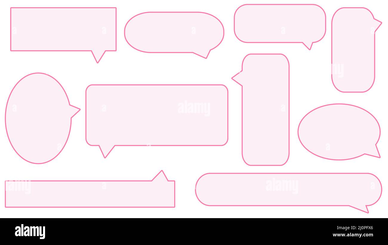 Speech bubble border hi-res stock photography and images - Alamy