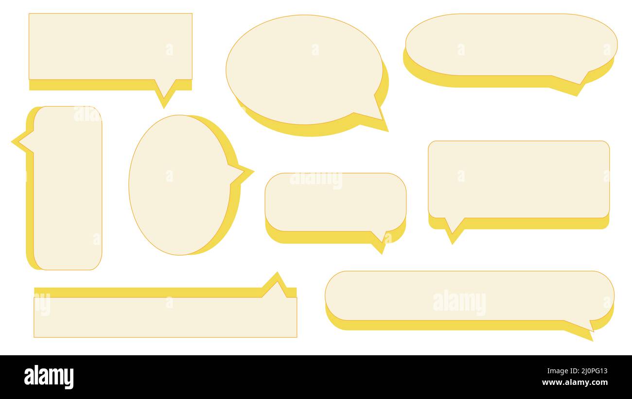 Speech bubble border hi-res stock photography and images - Alamy