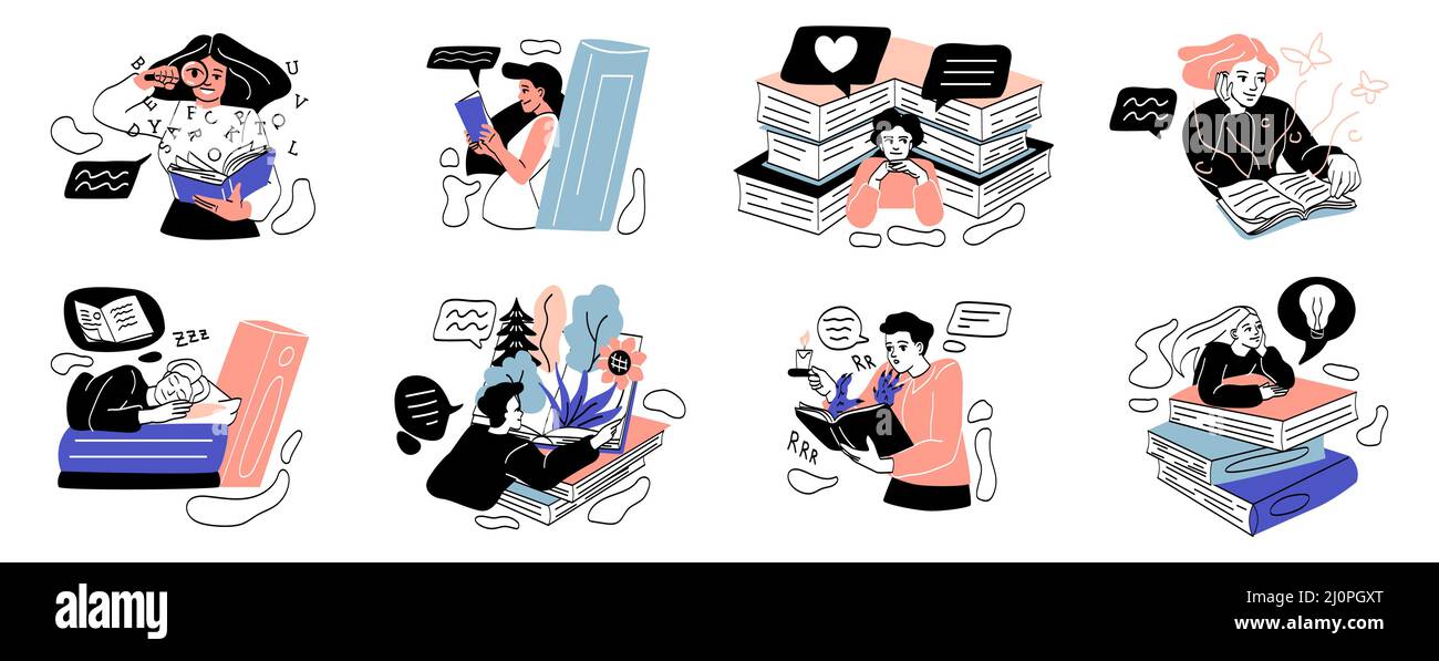 Stack study books different Stock Vector Images - Alamy