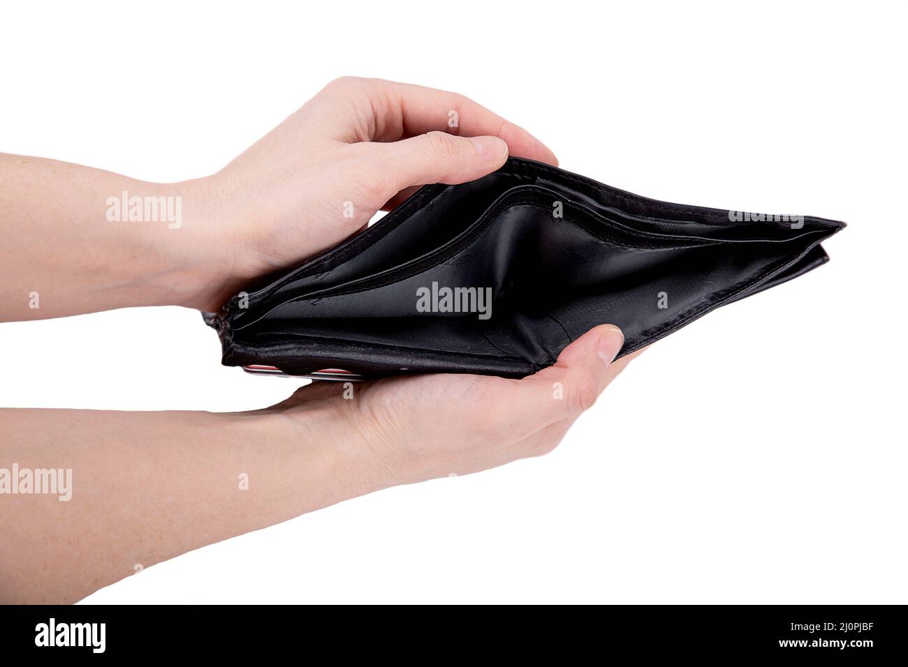 Empty wallet hands hi-res stock photography and images - Alamy