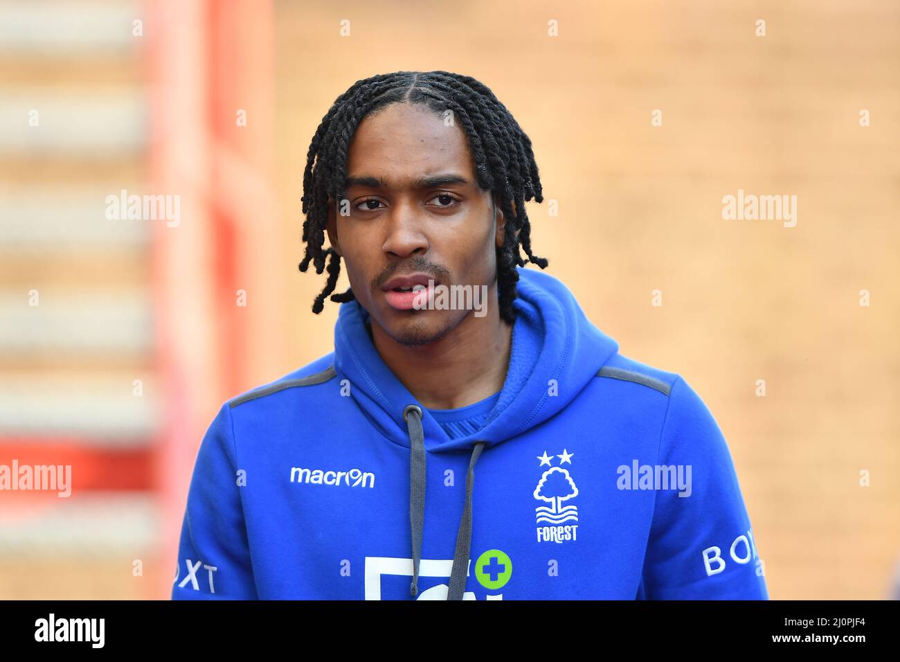 NOTTINGHAM, UK Djed Spence of Nottingham Forest during the FA Cup match ...