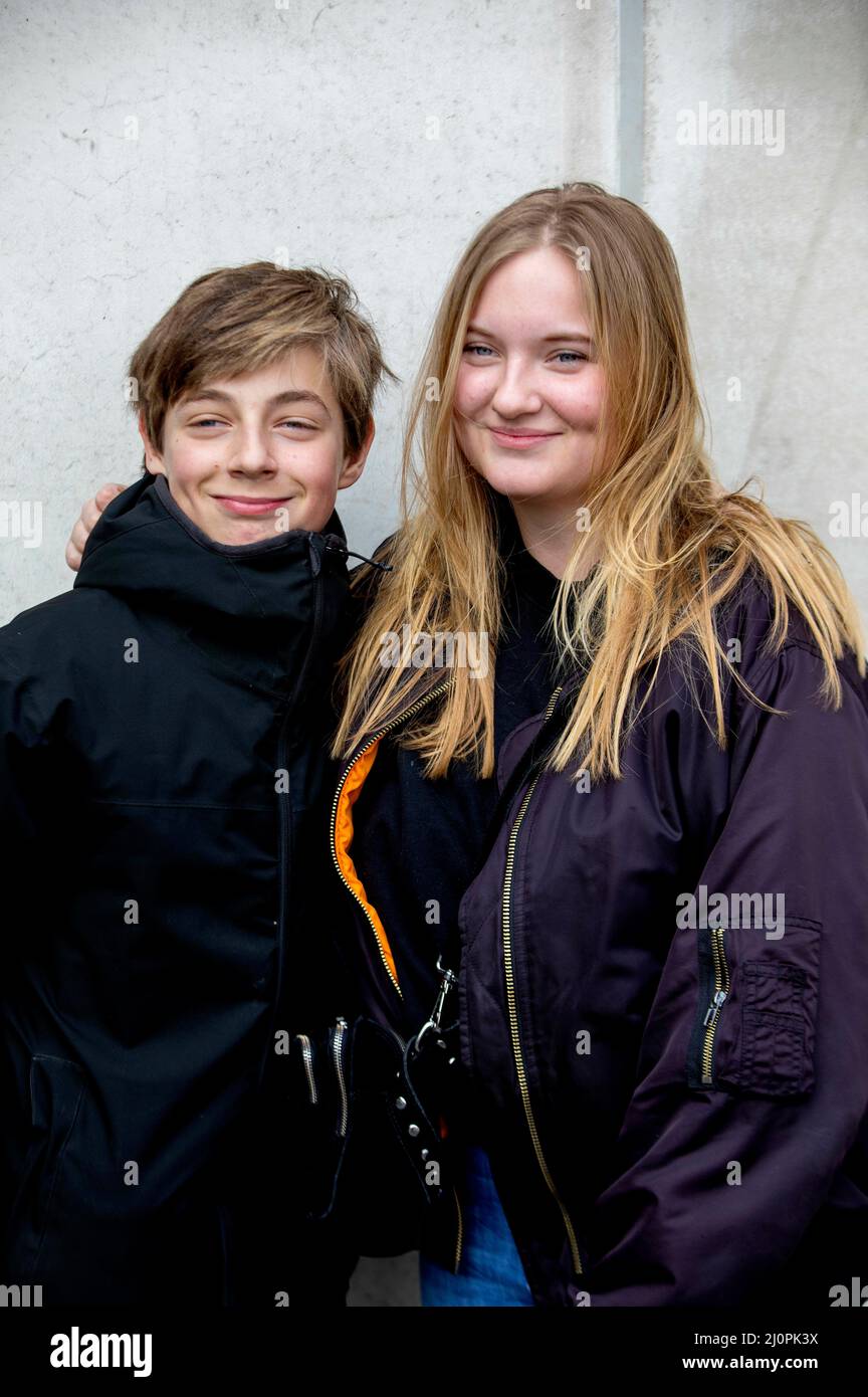 Heerenveen, Niederlande. 20th Mar, 2022. Isabella and Benjamin van ...