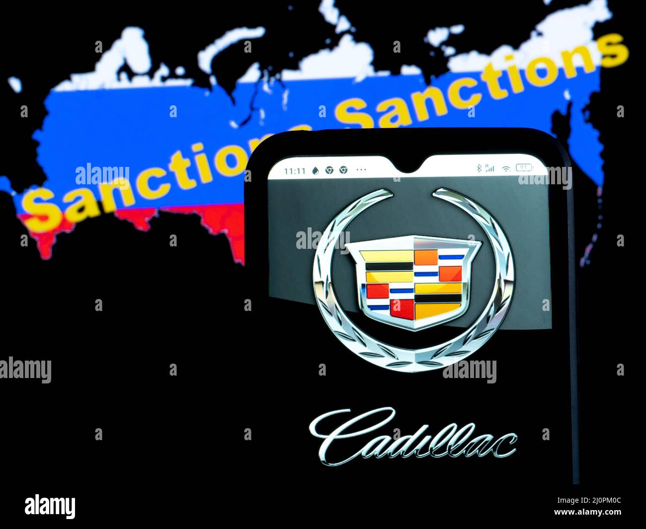 Black Cadillac Logo Wallpaper