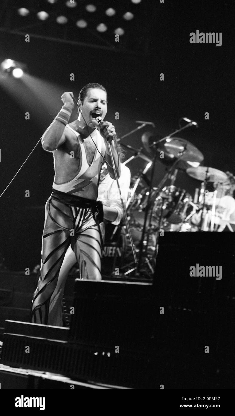 Rock group Queen in concert at the NEC Arena in Birmingham 31st August ...