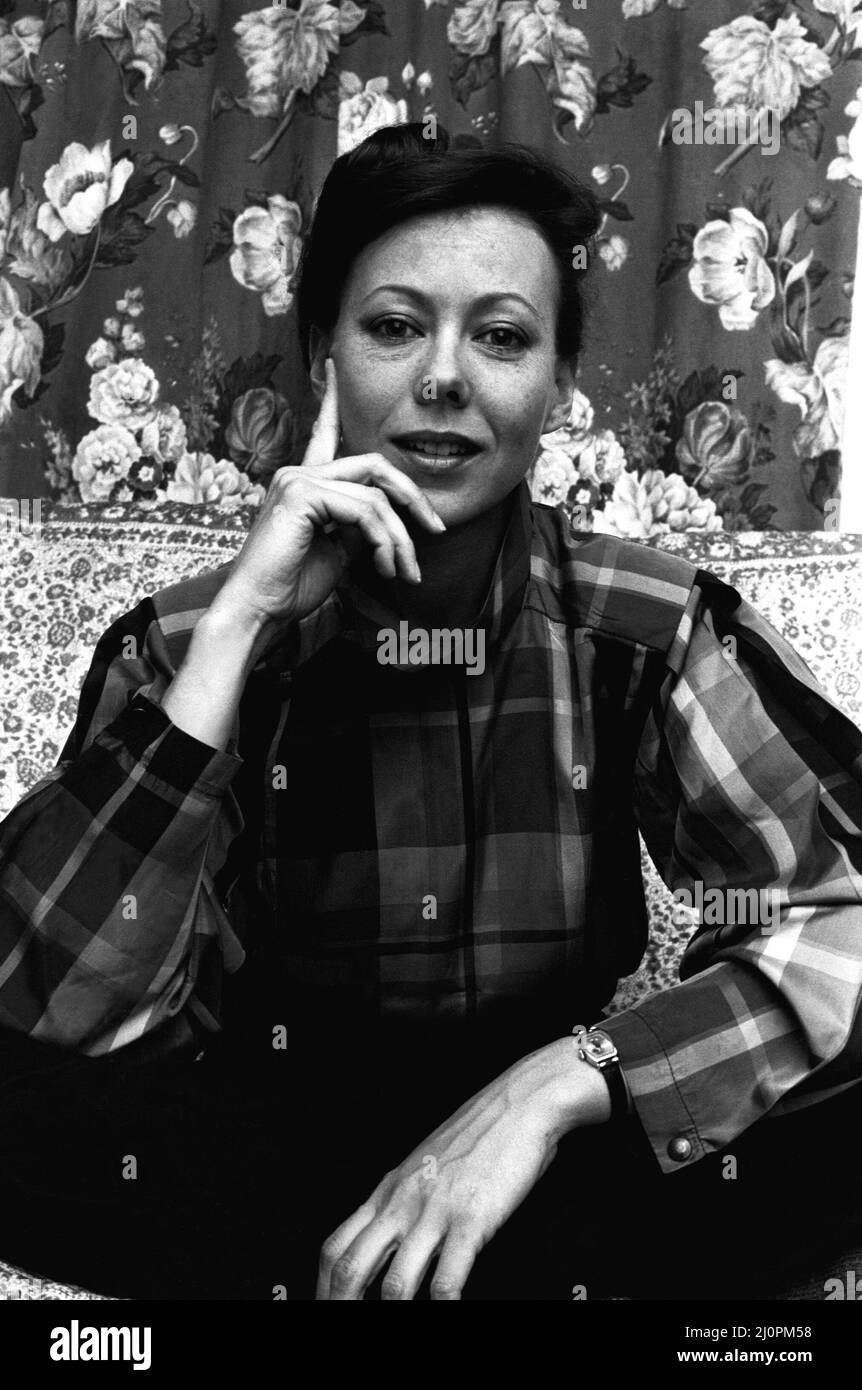 Actress Jenny Agutter during an interview about her forthcoming ...