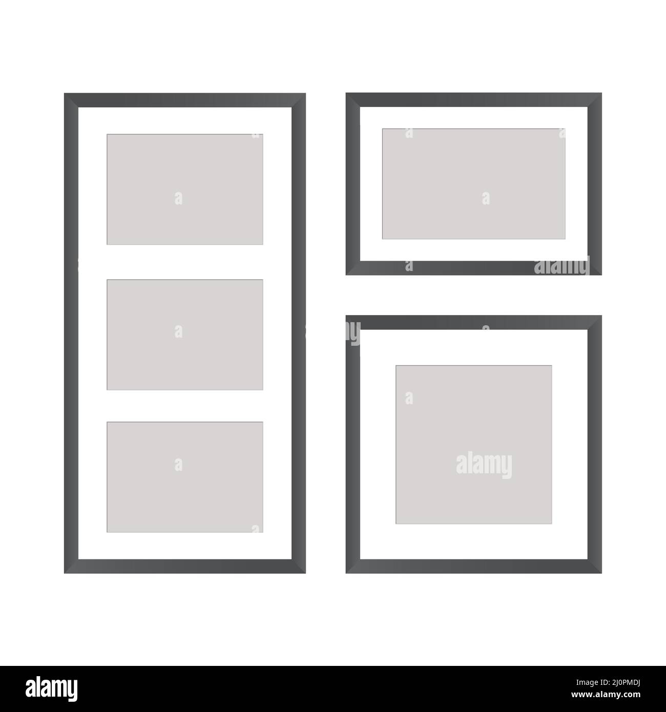 Collection of black frames, black photo frame Stock Vector Image & Art ...
