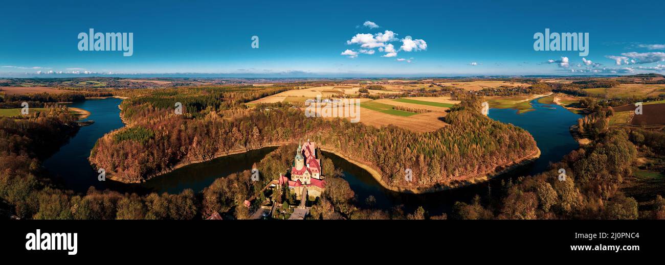 Panoramic aerial shot history castle hi-res stock photography and ...