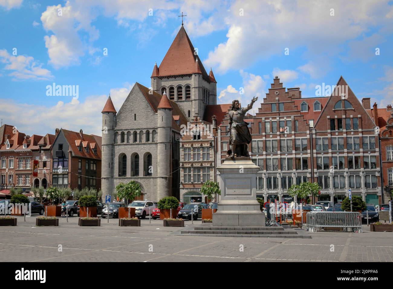 View from the city of Tournai, Belgium Stock Photo - Alamy