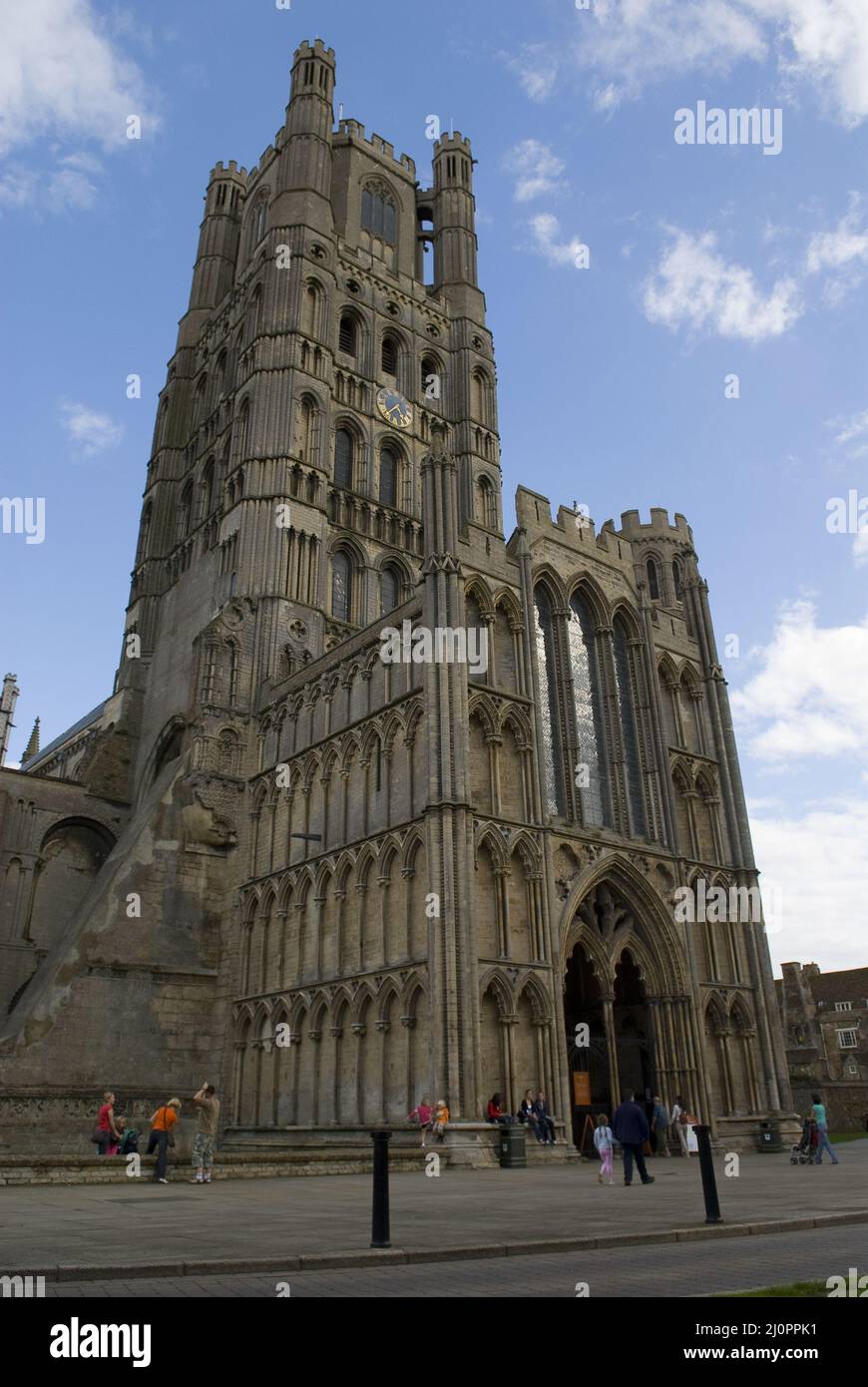 Vertical low angle shot of a gothic cathedral Stock Photo - Alamy