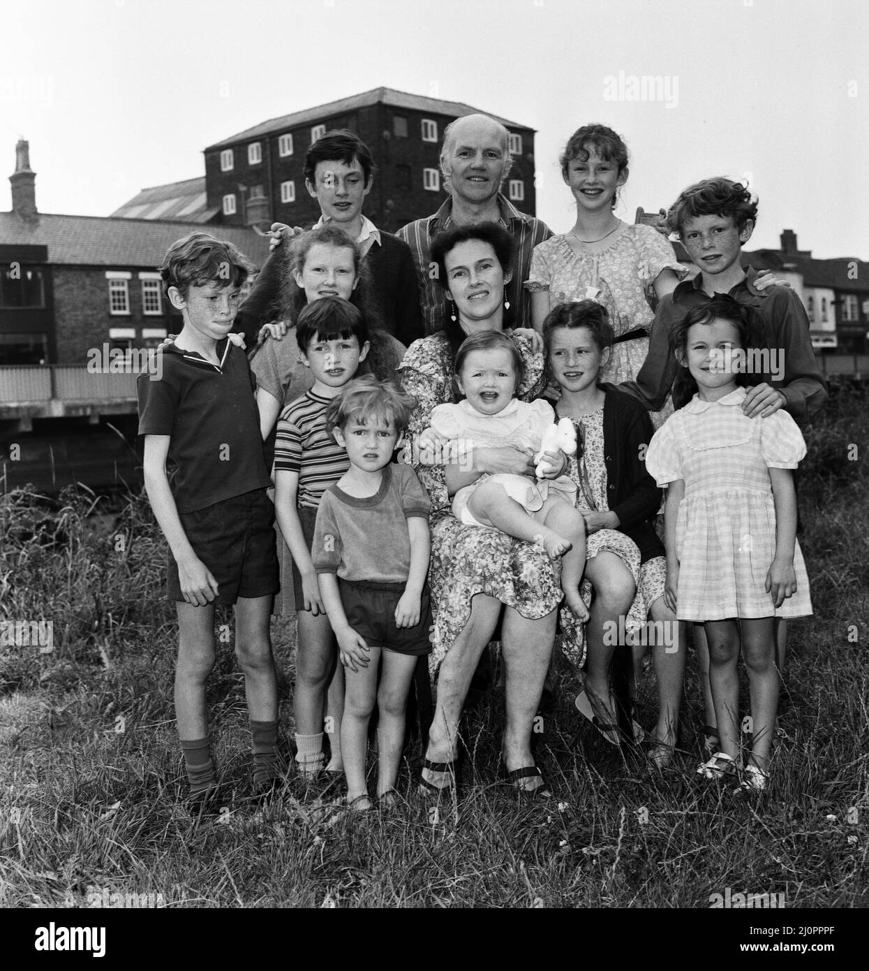 Gordon Gillick with his wife Victoria Gillick and their ten children at ...