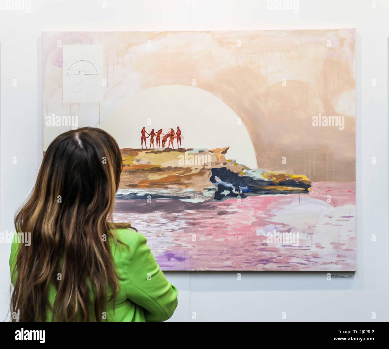 London UK 20 March 2022 . Mountain of Love by Marcelina Amelia ...