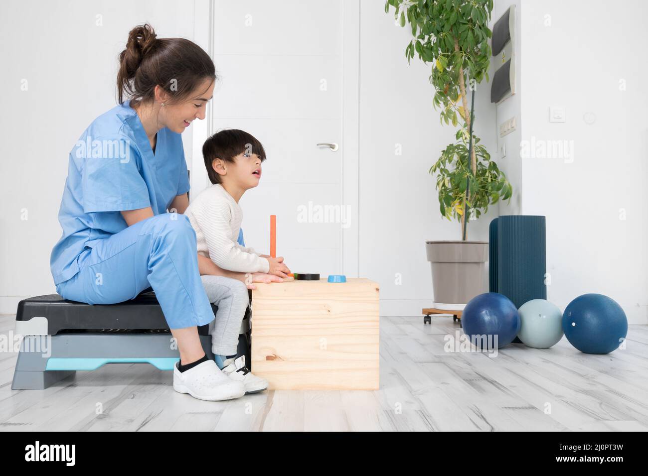 Learning disabilities care worker hi-res stock photography and images ...