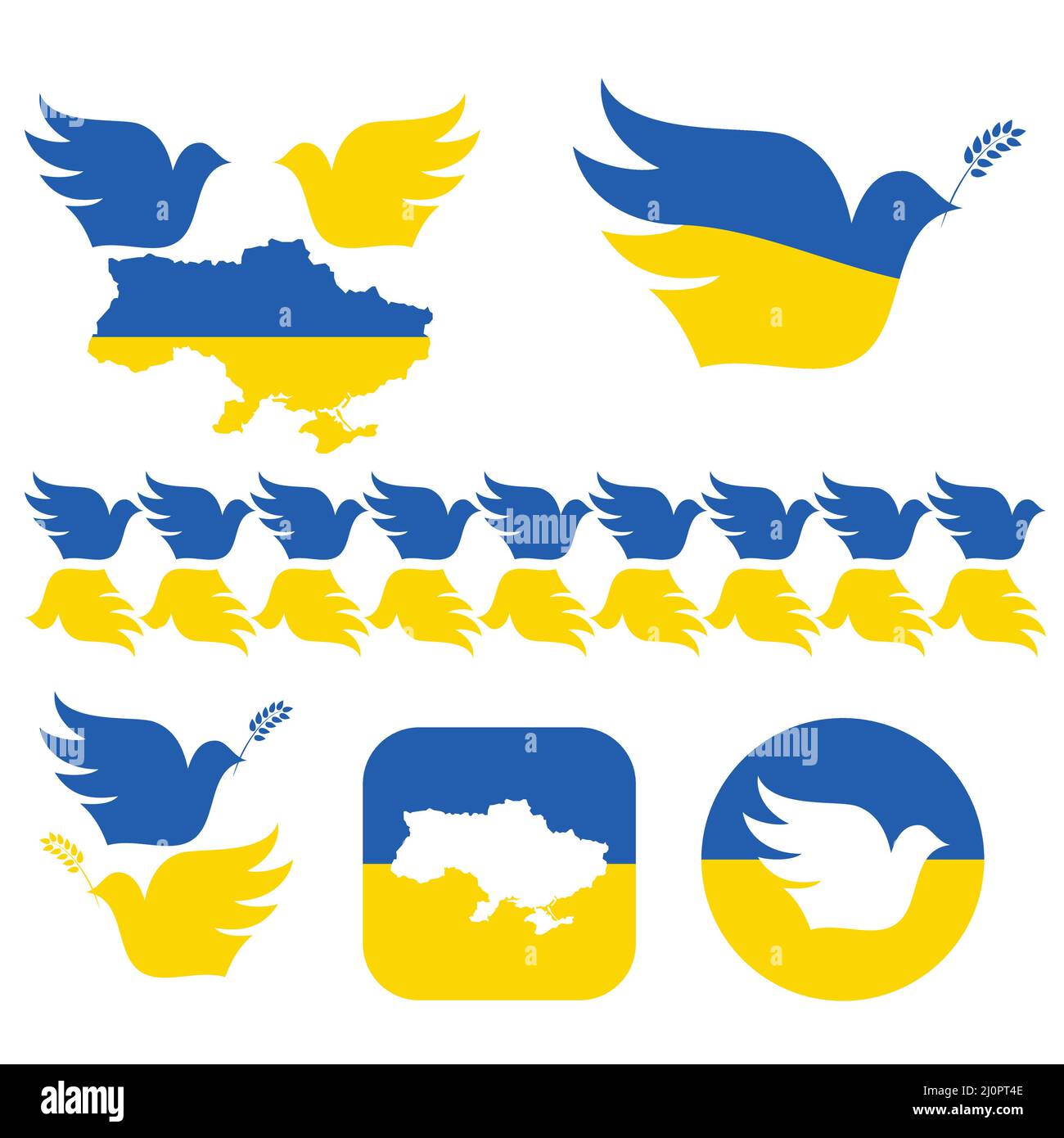 Ukraine no war heart Stock Vector Images - Alamy