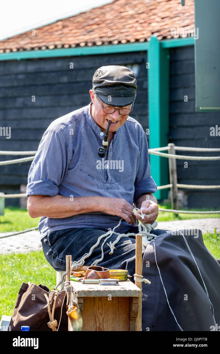 Zaanstad, The Netherlands - July 18, 2021: Miller with pipe and ...