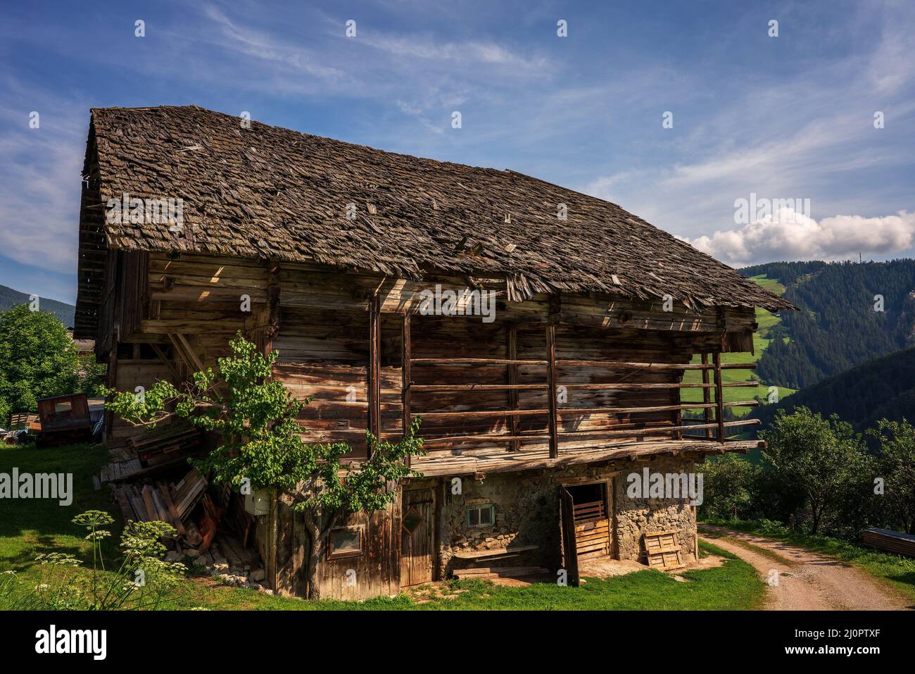 An old farmhouse in South Tyrol Stock Photo - Alamy