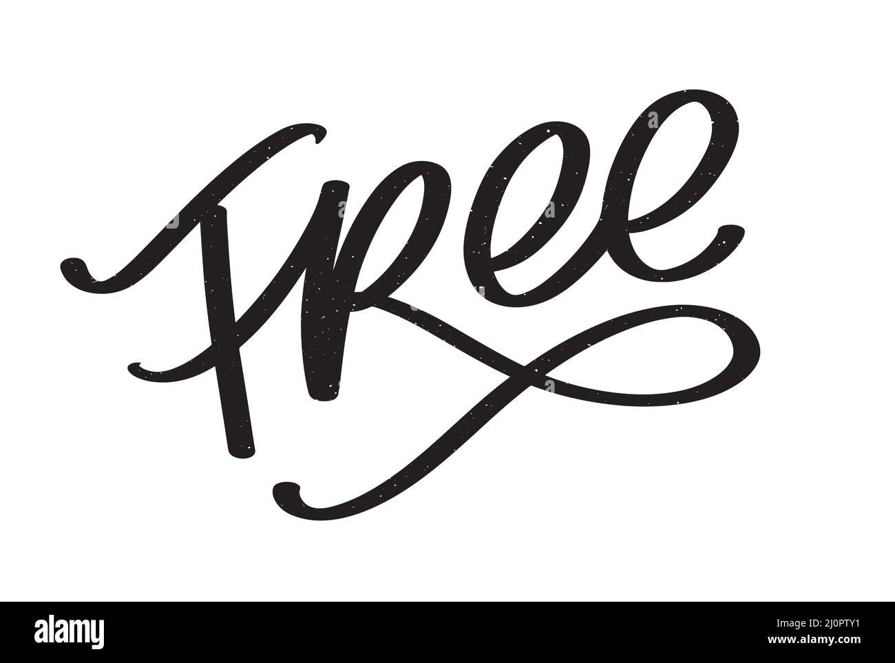 Free hand written lettering. Vector calligraphy brush Stock Vector ...