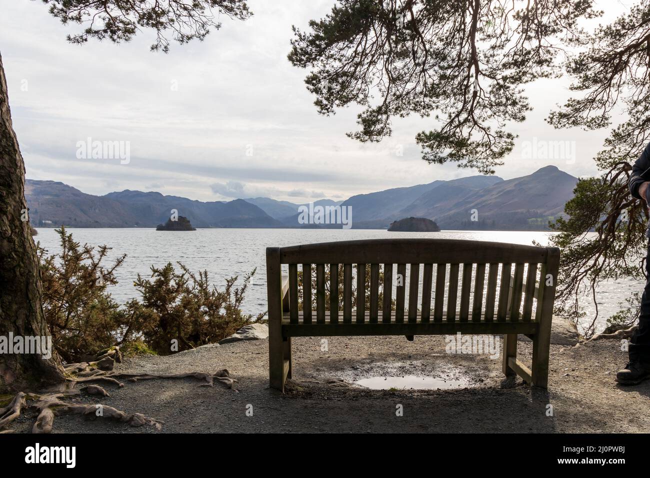 The Bench is located at Friars Crag, Derwent Water, Keswick, Lake ...