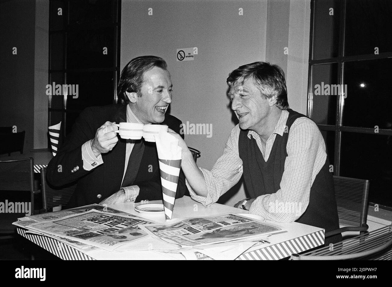 Far from being tired are Breakfast TV AM presenters David Frost and ...