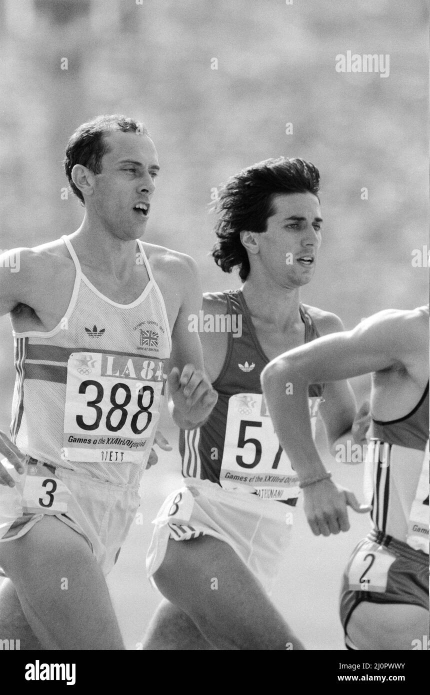 1984 Olympic Games in Los Angeles, USA. Mens 1500 Metres Heat. Great ...