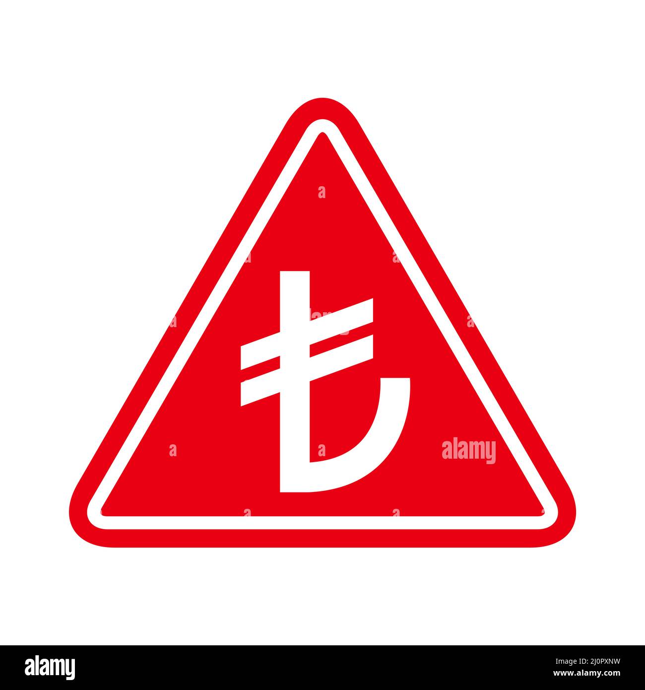 Turkish lira money icon, tl financial business sign, cash economy symbol isolated on background ...