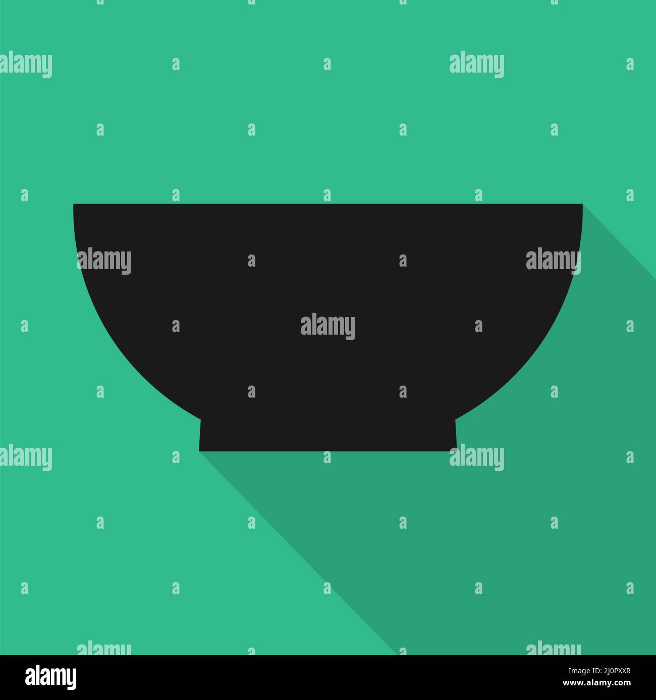 Bowl icon, food sign isolated on background, vector illustration, meal ...