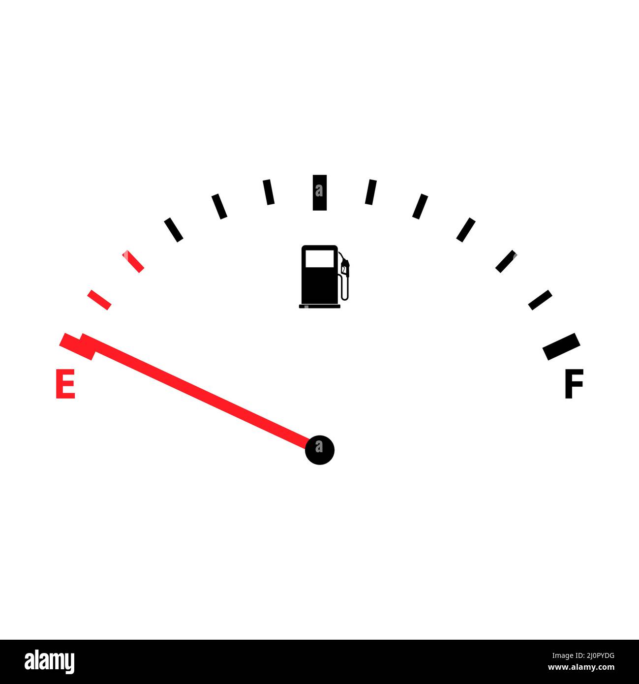 Fuel car indicator icon, gauge petrol automobile meter symbol, control ...