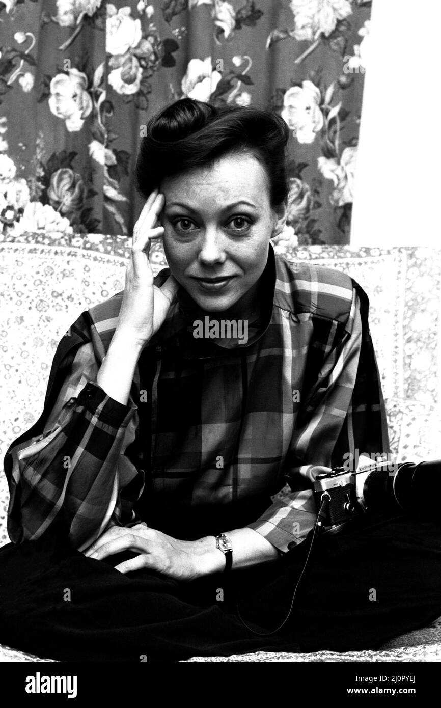 Actress Jenny Agutter during an interview about her forthcoming ...