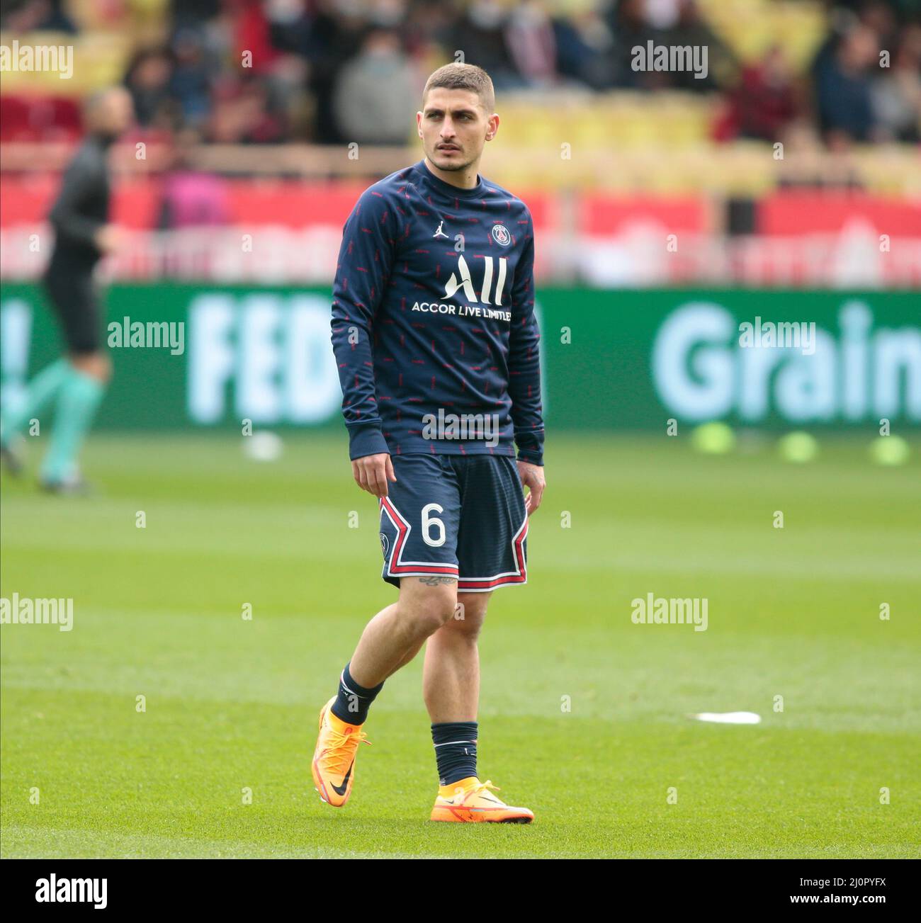 Marco Verratti of Paris Saint-Germain during the French championship ...