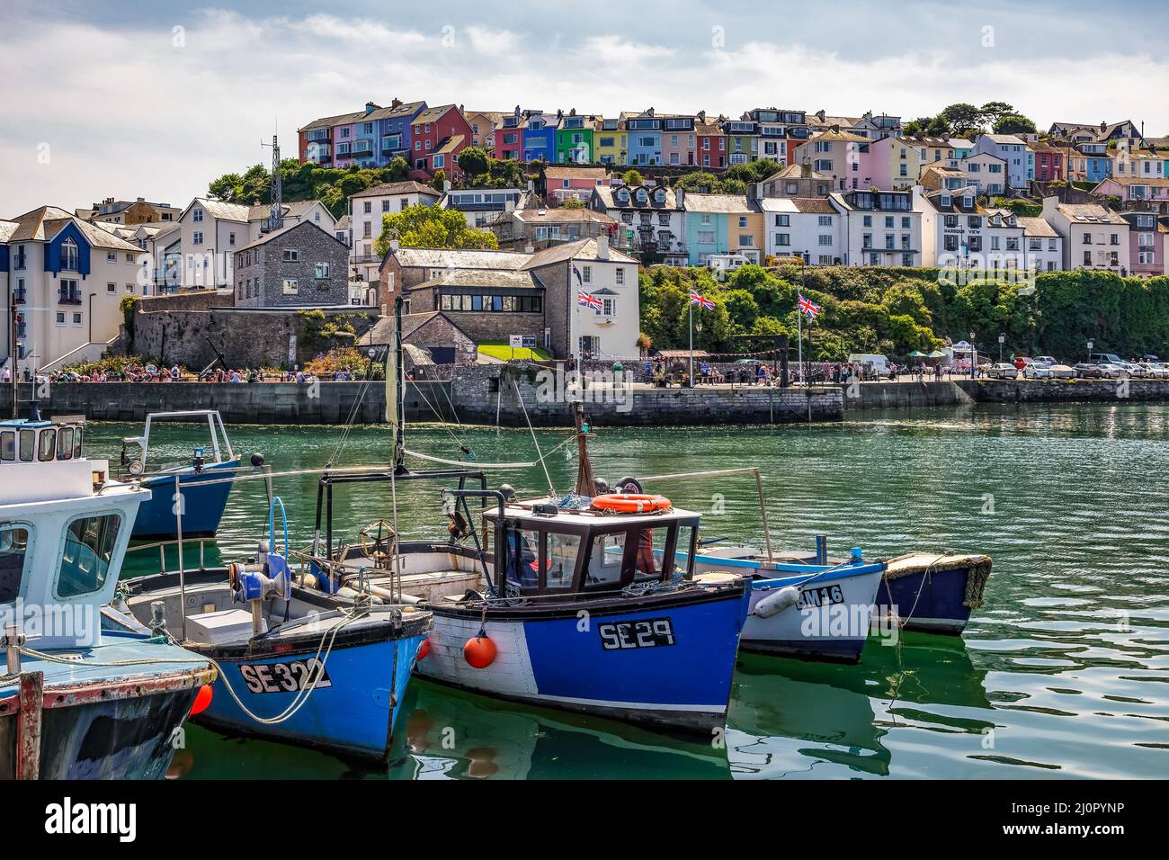 Fishing boats brixham devon quay boats hi-res stock photography and ...