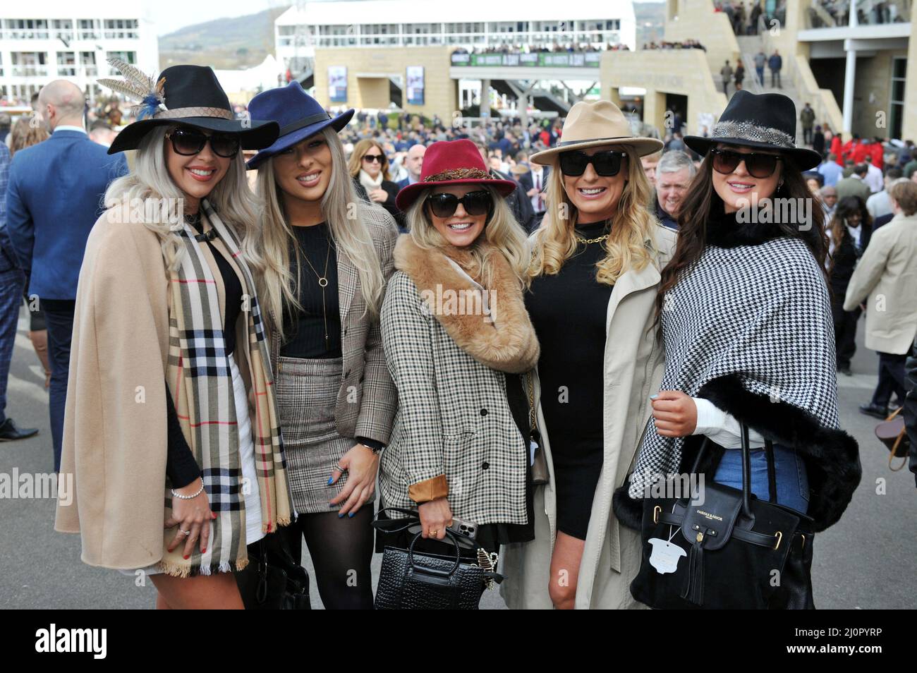 Day 1 of the Cheltenham Festival at Cheltenham Racecourse. Crowds on ...
