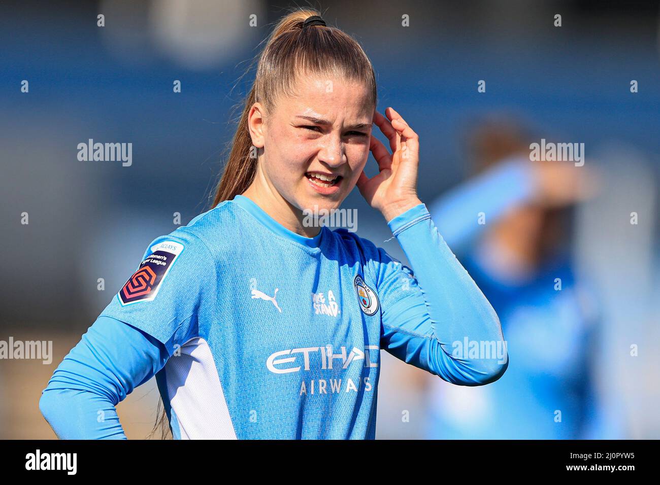 Jess Park #16 of Manchester City in Manchester, United Kingdom on 3/20 ...