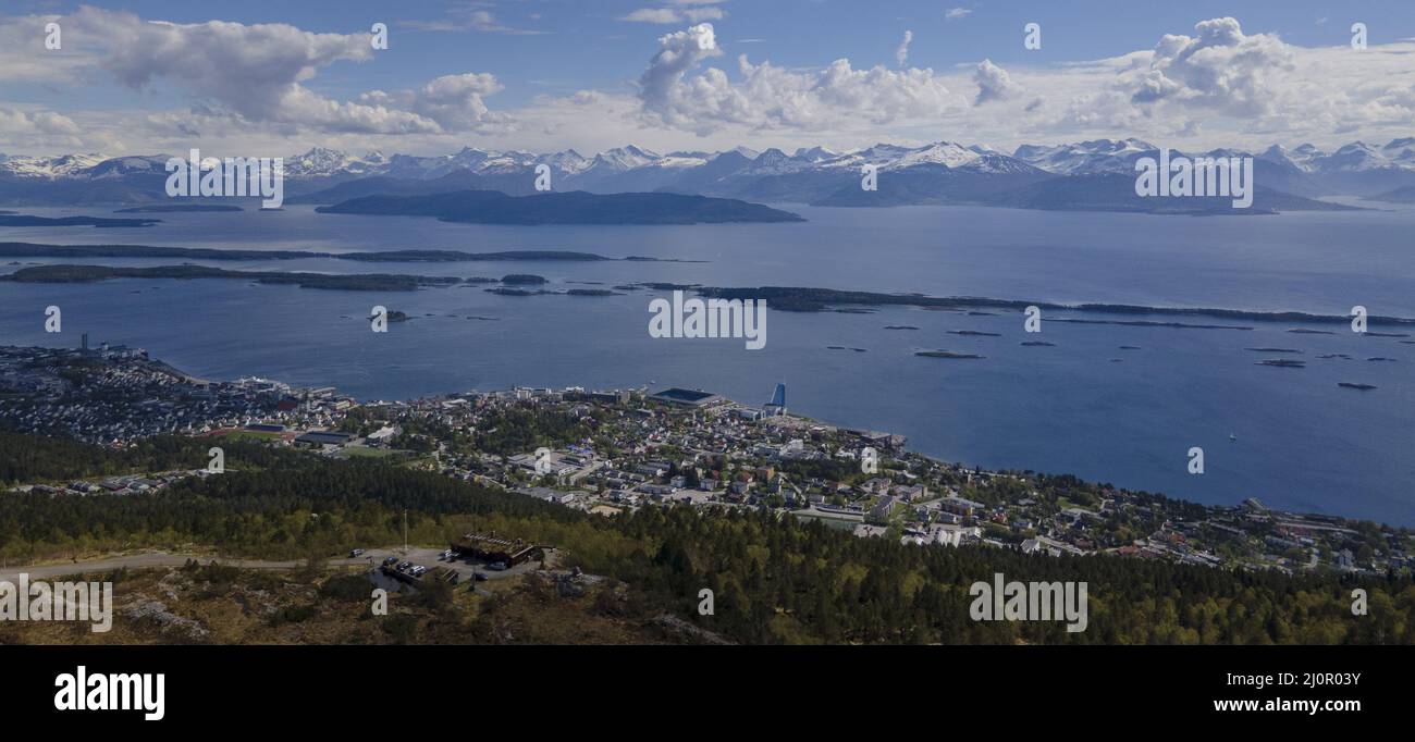 Panoramic aerial view of Molde Stock Photo - Alamy
