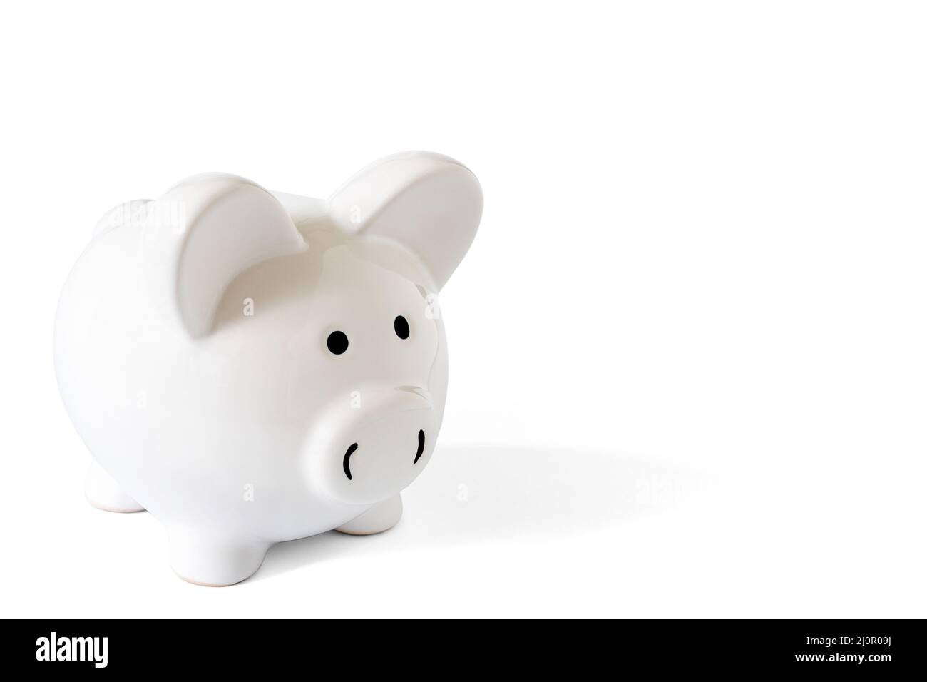 White ceramic Piggy bank Stock Photo - Alamy