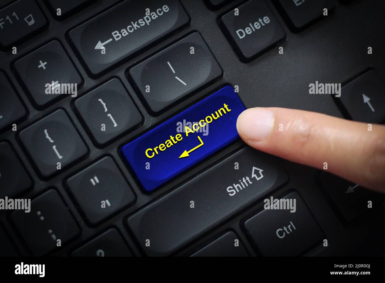 Log in button and Sign In button on keyboard Stock Photo - Alamy