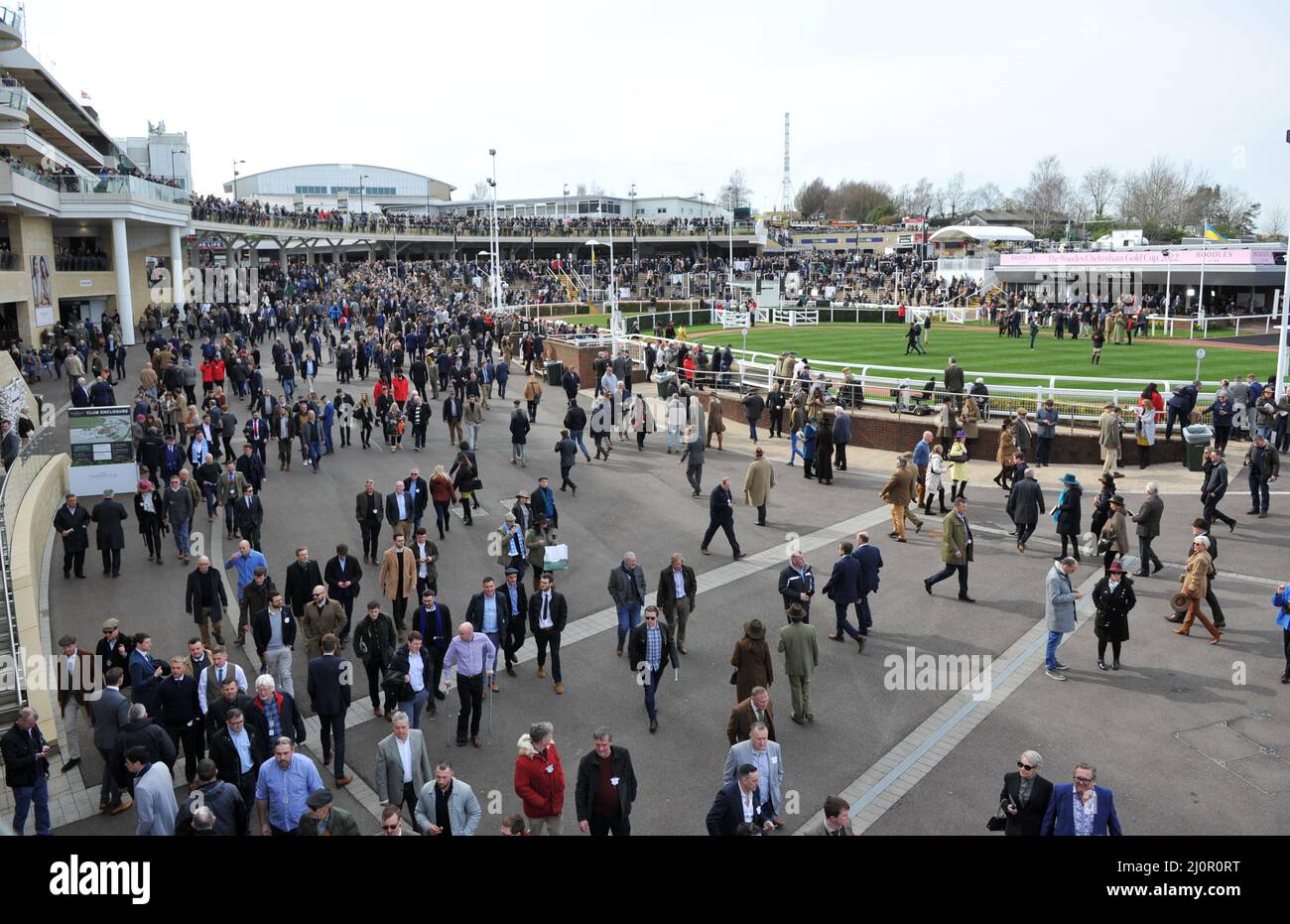 Day 1 of the Cheltenham Festival at Cheltenham Racecourse. Crowds on ...